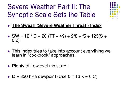 Ppt Severe Weather Part Ii The Synoptic Scale Sets The Table Powerpoint Presentation Id 5793638