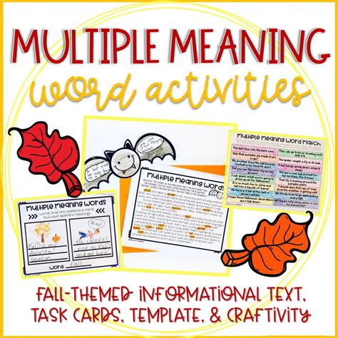 Multiple Meaning Words Poster