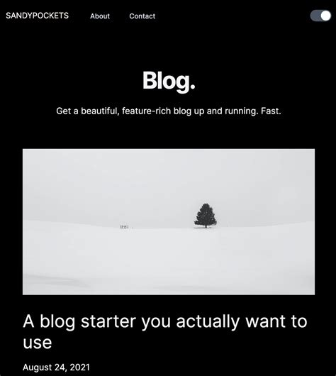 28 Open Source Free Nextjs Blog Templates Starters