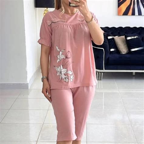 کمدا قیمت و خرید ست دوتیکه جنس نخ پنبه سایز 36تا50فری رنگ صورتی