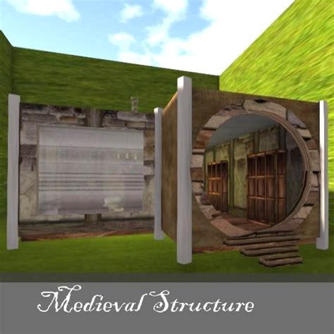 Second Life Marketplace D Medieval Biulding Full Perm 76 Prims