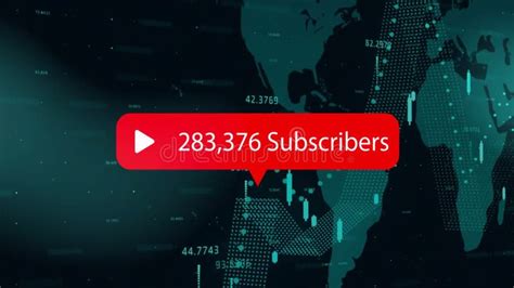 World Map With Data Points And Rotating Target Animation Over