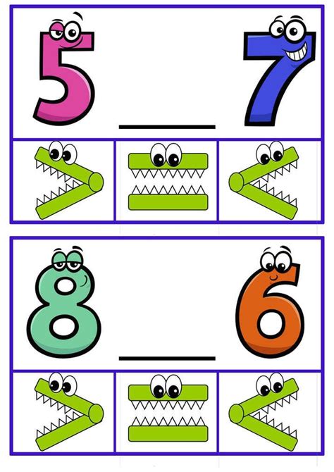 математична гра Більше менше прищіпки Математика в детском саду Обучение чтению Уроки