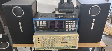 소리전자 중고 태진k1 노래방기기셋트 무선마이크 업소용노래방4체널 태진노래방기기셋트