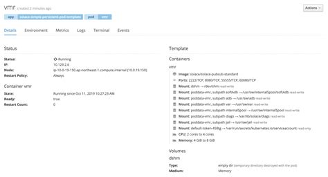 How To Deploy Solace Pubsub Single Node Broker On Openshift Enterprise A Bit Deployed