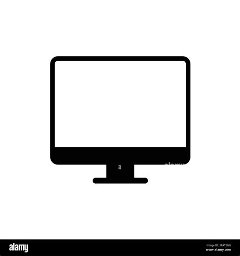 Computer Monitor Icon Isolated On White Background Vector Illustration Stock Vector Image And Art