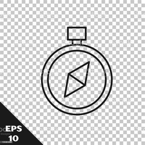 투명 한 배경에 격리 된 검은 선 나침반 아이콘입니다 윈드 로즈 탐색 기호입니다 바람 장미 표지판 벡터 일러스트레이션 0명에 대한 스톡 벡터 아트 및 기타 이미지 Istock