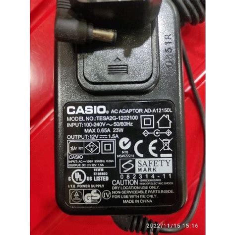 Jual Adaptor Adaptor Label Printer Casio Kl 7400 12v Original Produk Label Casio Printer