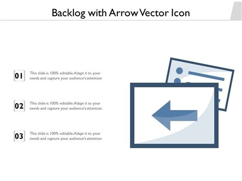 Backlog With Arrow Vector Icon Ppt PowerPoint Presentation Styles