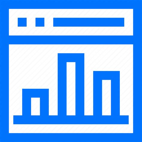 browser chart flowchart layout statistics website wireframe icon