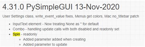 Bug Crash On Disabledfalse For Spin · Issue 3759 · Pysimplegui
