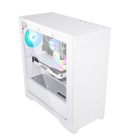 先马颜之神雪装版白色电脑机箱台式机atx大板电脑侧透matx机箱k1虎窝淘