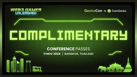 Complimentary Geckocon Conference Pass Coingecko