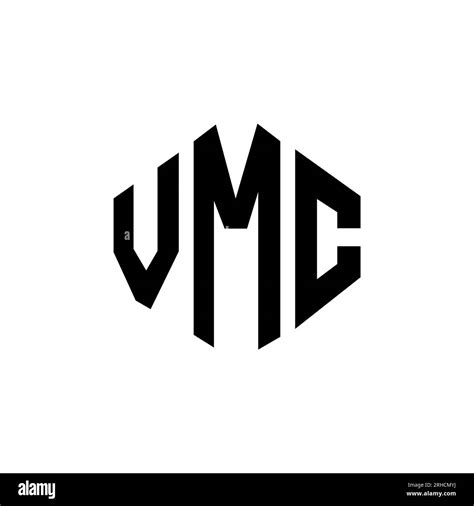 Vmc Letter Logo Design With Polygon Shape Vmc Polygon And Cube Shape