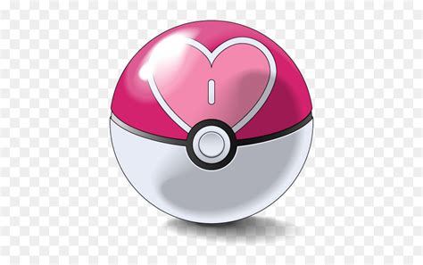 Pokeball Clipart Heart Love Ball Pokemon Moon Hd Png Download Vhv