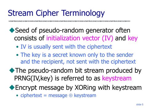 PPT Stream Ciphers PowerPoint Presentation Free Download ID 4741710