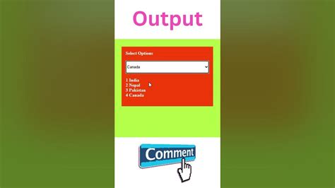Create Select Drop Down Using Javascript Youtube