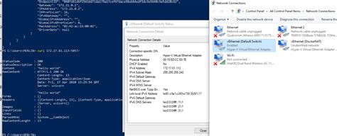 networking windows docker container cannot ping host stack overflow