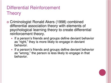Differential Association Reinforcement Theory At Lula Hobbs Blog