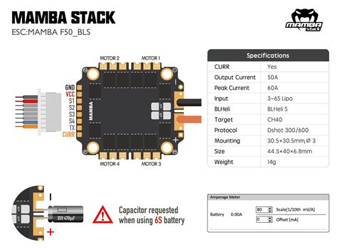 Diatone Mamba F405 Mk2 F50 Bls 3 6s Flight Controller Stack