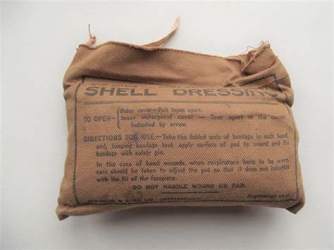 Ww2 British Army Large Shell Dressing Dated 1941 Dbg Militaria