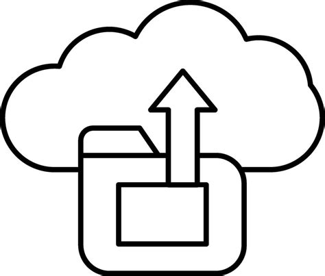 Cloud Data Upload Line Icon 47207762 Vector Art At Vecteezy