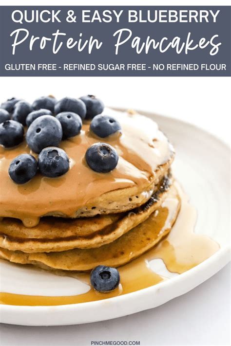Quick And Easy Blueberry Protein Pancakes Recipe Blueberry Protein