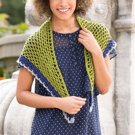 Free Easy Red Heart Light And Lacy Shawl Crochet Pattern Yarnspirations