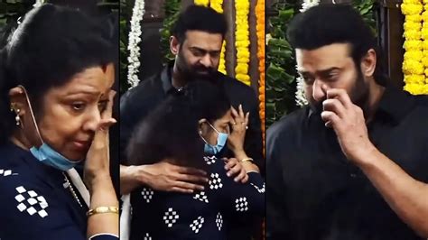 Senior Actress Prabha Visuals At Krishnam Raju House Prabhas News Buzz Youtube