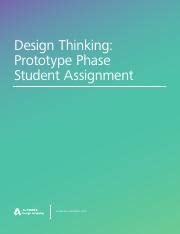 Design Thinking Prototype Phase Student Assignment Autodesk Course Hero