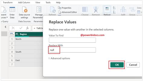 Filling Down Or Filling Up Missing Data In Power Query Power Bi Docs