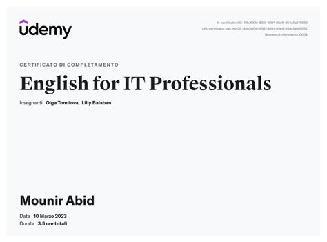 Mounir Abid On Linkedin Udemy Course Completion Certificate