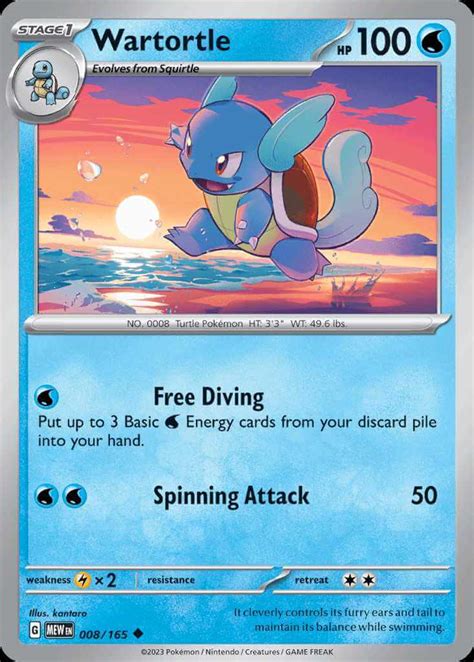 Wartortle sv3pt5 8 Pokémon Card Database PokemonCard