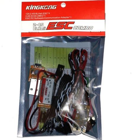 kingkong 12a esc 5v 3a ubec programmer adapter esc extended wire combo