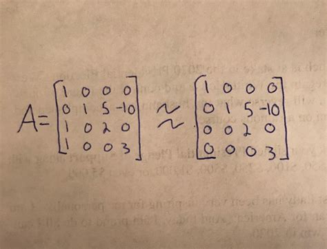Solved Linear Algebragiven The 4x4 Matrix Find The