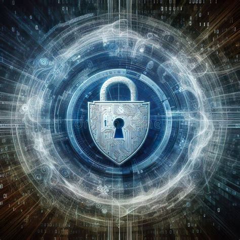 A Lock Representing Cyber Security Stock Illustration Illustration Of Cybernetics Protection