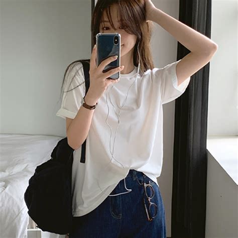 리얼코코 리얼코코 80만장돌파 질좋은반팔티자체제작 코튼 스판 베이직 반팔 티셔츠 24 Color 여름썸머기본크롭이너라운드넥하객룩레이어드워터밤