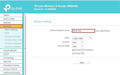 Cara Setting Tp Link TL WR840N Dan Atur Password WiFi Menit Info