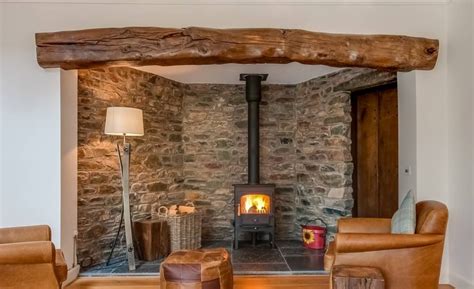 Beautiful Reclaimed Oak Beam For Inglenook Fireplace