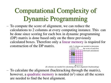 Ppt Space Efficient Sequence Alignment Bioinformatics 202 University