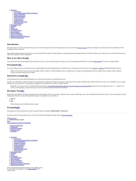 React Native Getting Started 072 Pdf Android Operating System Ios