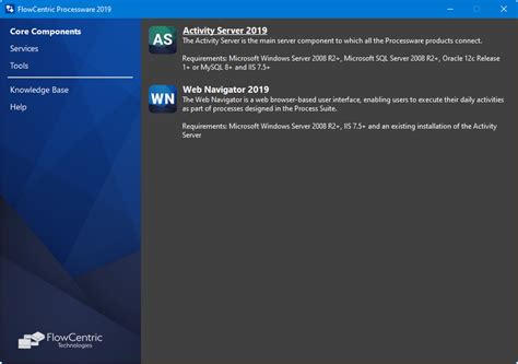Installing The Activity Server 2019 Processware Developer Guide