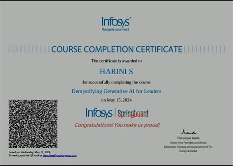 Harini S On Linkedin Hello Everyone Im Excited To Share That I Have Earned A Certificate In