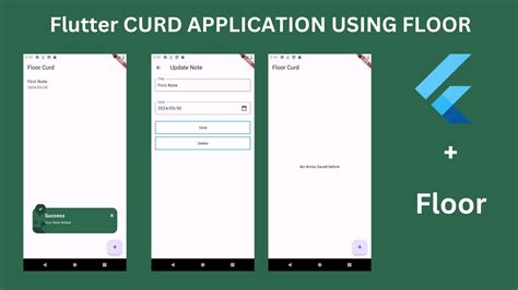 Flutter Curd Application With Floor 2024 Youtube