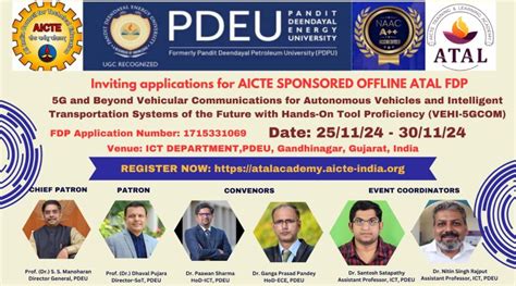 Department Of Ict And Ece Pdeu On Linkedin Dear Faculty Members Researchers We Are Pleased To