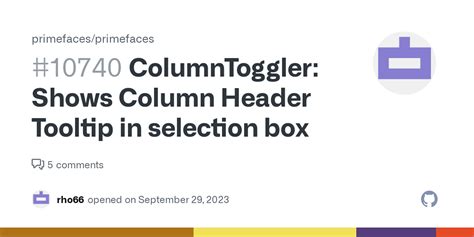 Columntoggler Shows Column Header Tooltip In Selection Box · Issue 10740 · Primefaces