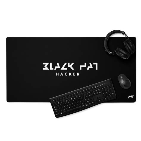 black hat hacker v18 desk mat myhackertech
