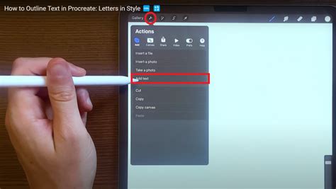 How To Outline Text In Procreate Letters In Style