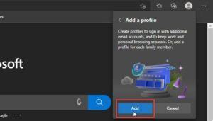 Fix Profile Error On Microsoft Edge