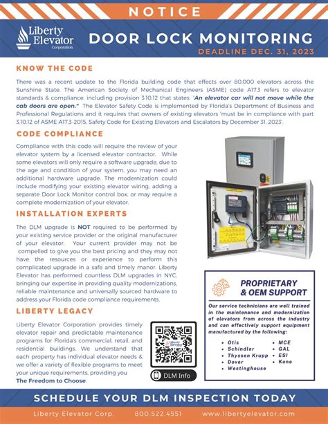 Elevators Safety Compliance Florida Propertymanagement Liberty Elevator Corporation
